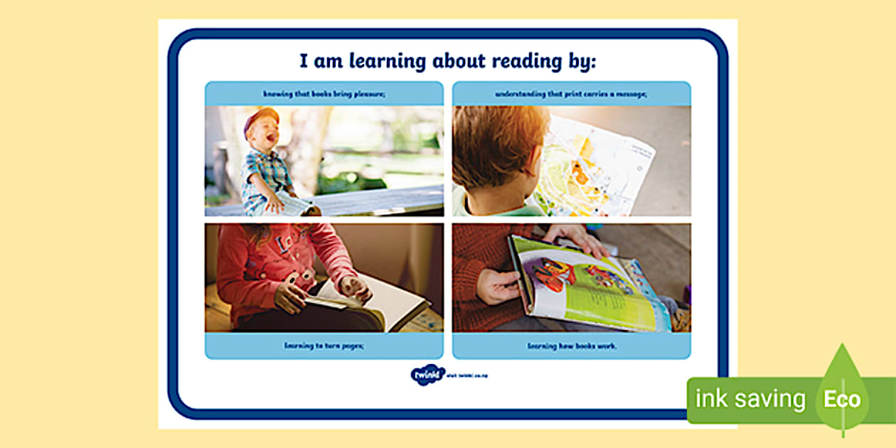 I Am Learning about Reading By: (teacher made) - Twinkl