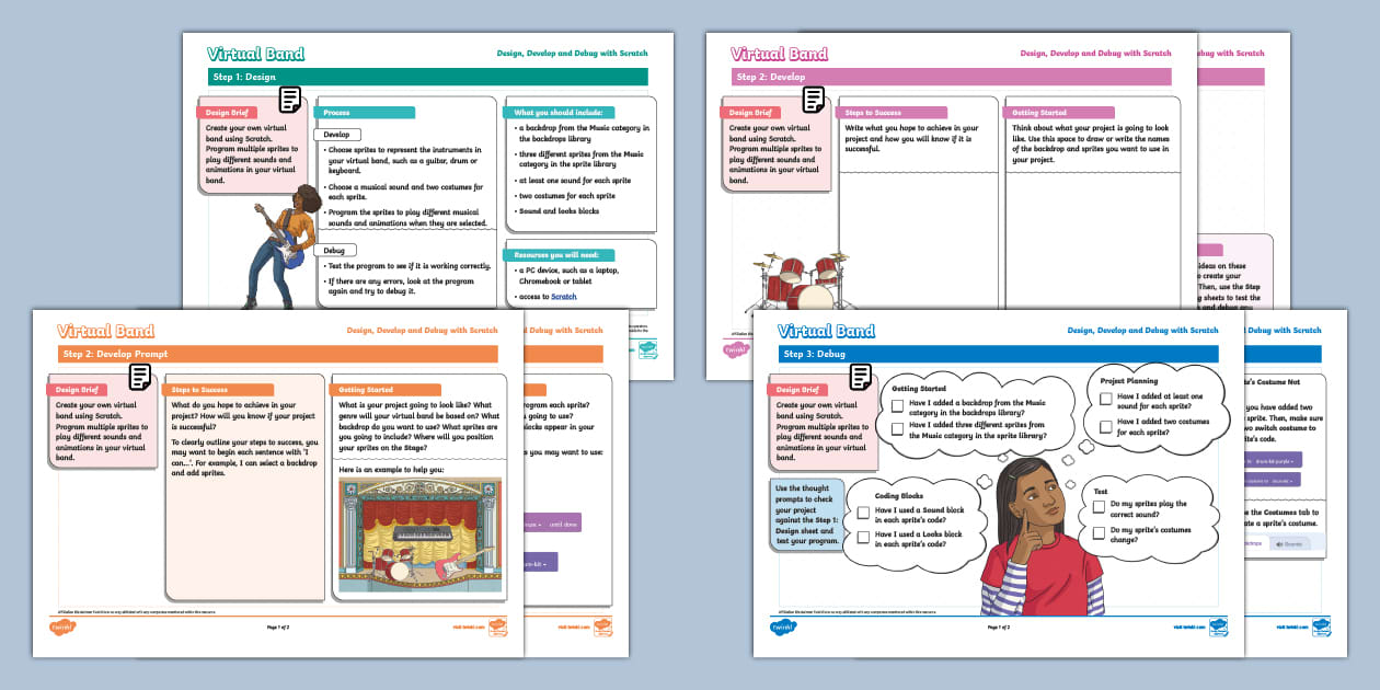 LKS2 Design, Develop and Debug with Scratch: Virtual Band Activity Pack LKS2 Design, Develop and Debug with Scratch: Virtual Band Activity Pack