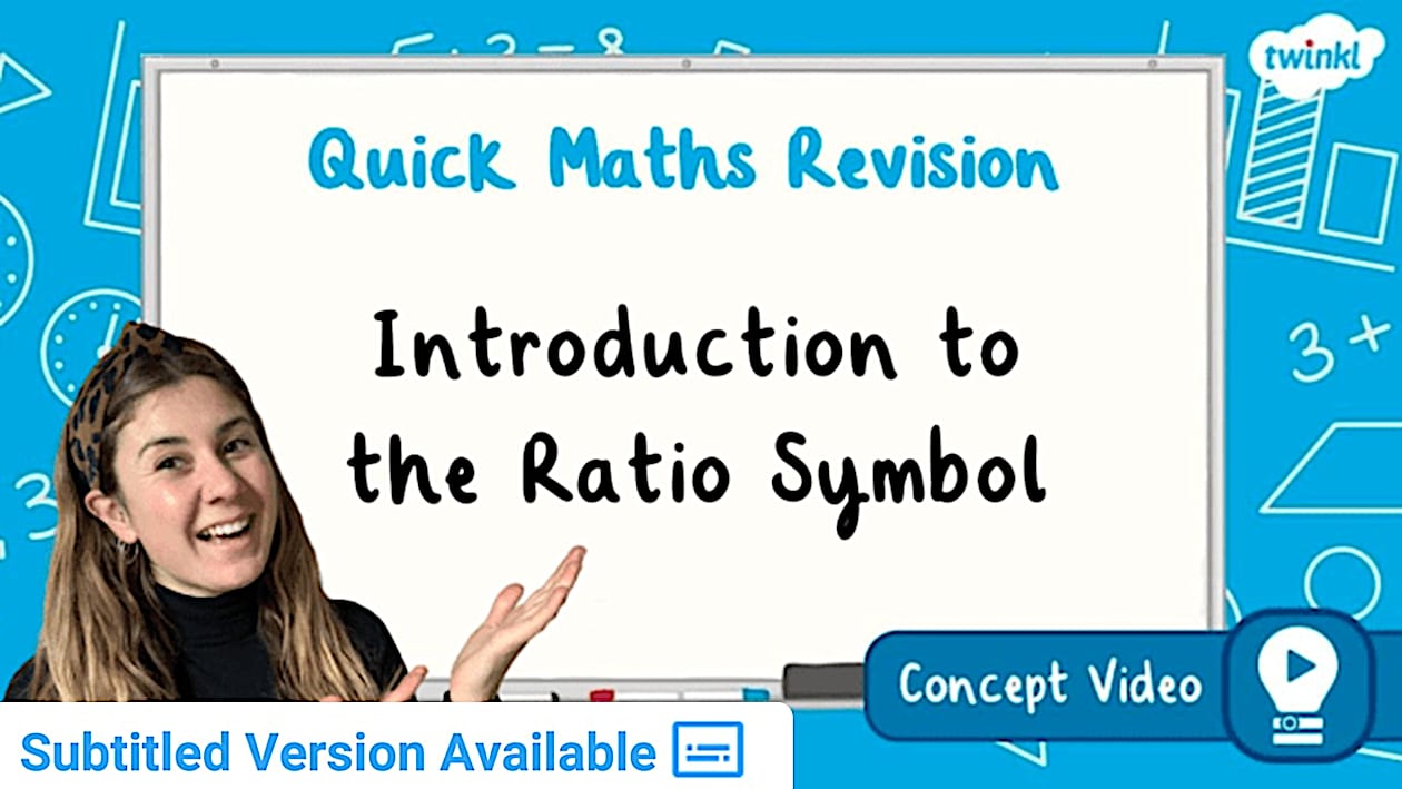 👉 Introduction to the Ratio Symbol | KS2 Maths Concept Video