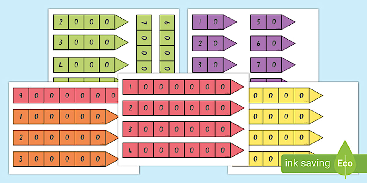 Place Value Arrow Cards - Maths Resource (teacher made)