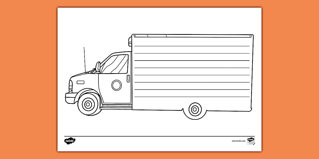 Ambulance Writing Template (teacher made) - Twinkl