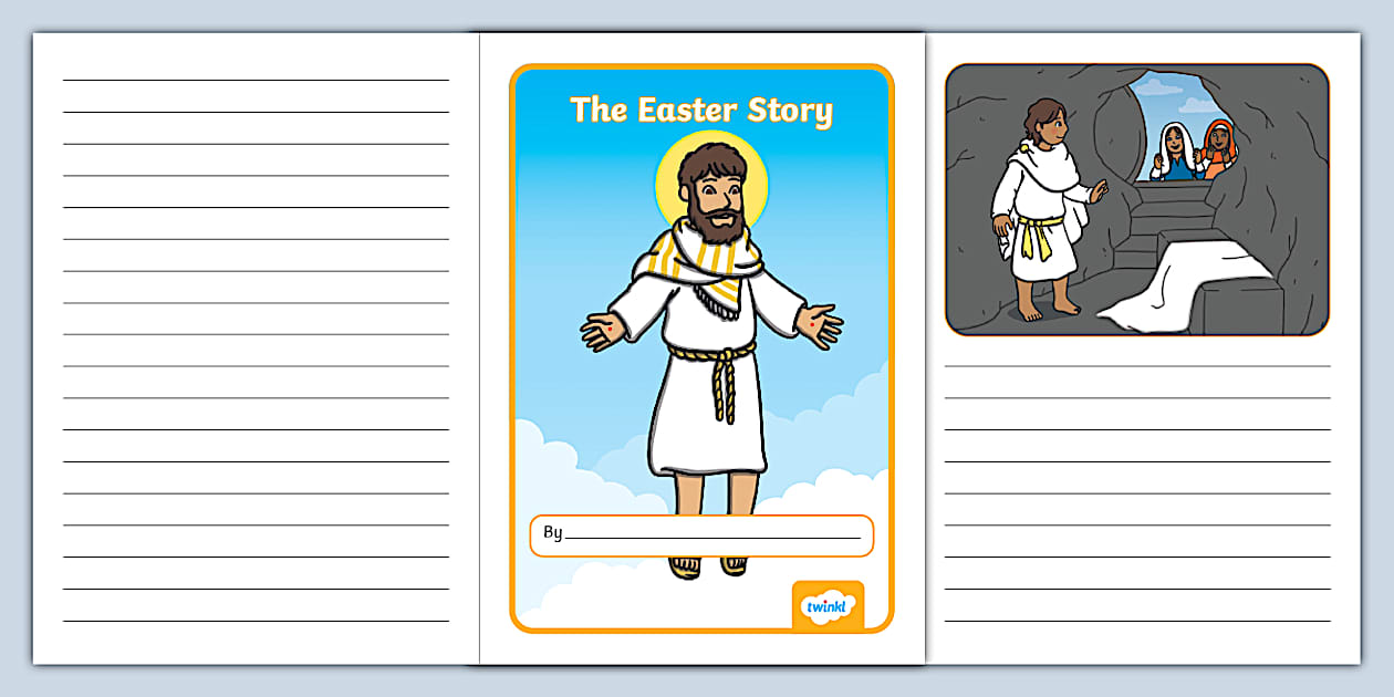 The Easter Story Book Writing Template (teacher made)
