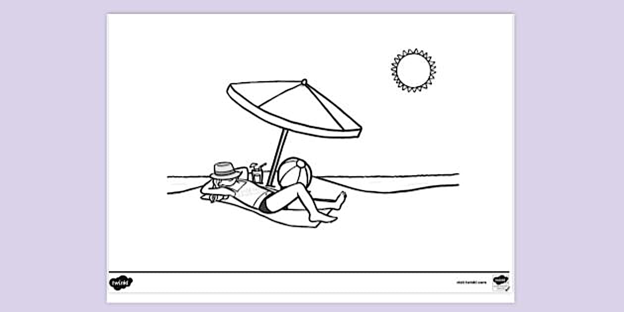 Summer Colouring | Online Colouring Pages | KS1 Resources