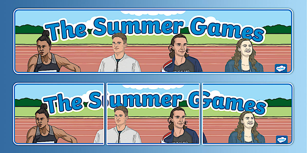Summer Games Display Banner - New Zealand (Teacher-Made)