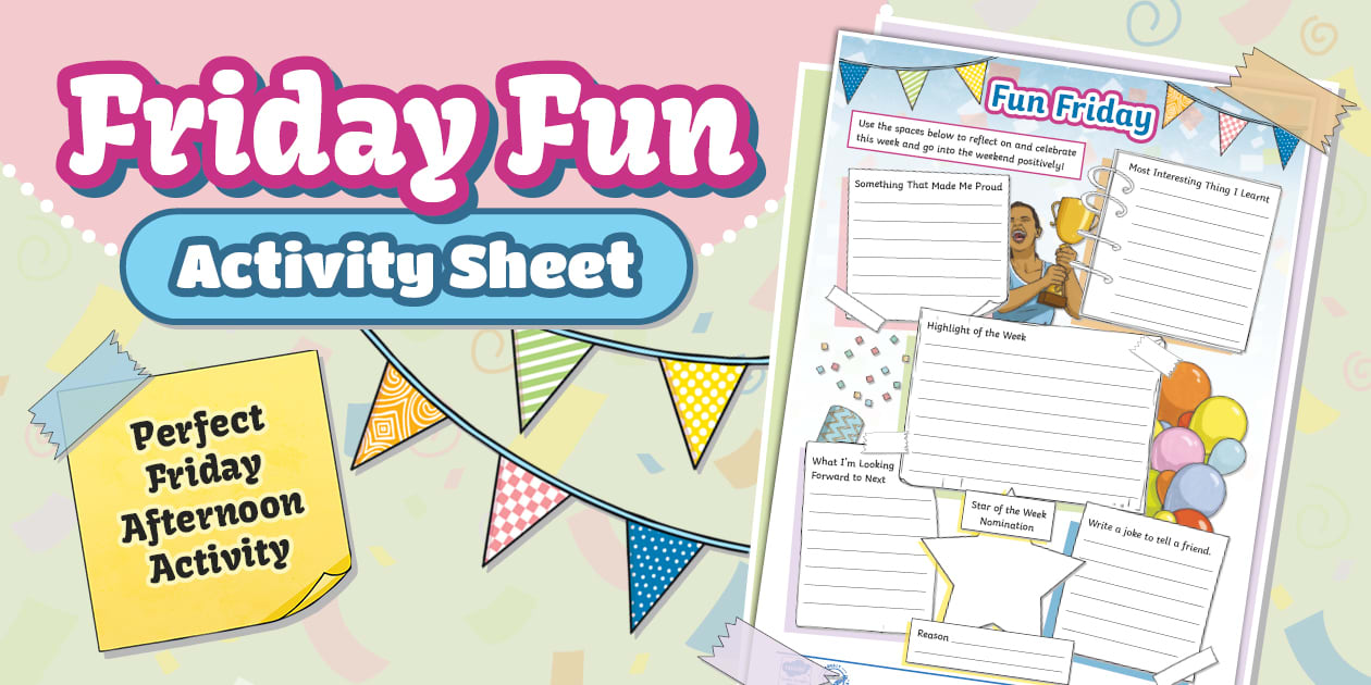 KS2 Fun Friday Activity Sheet - Twinkl