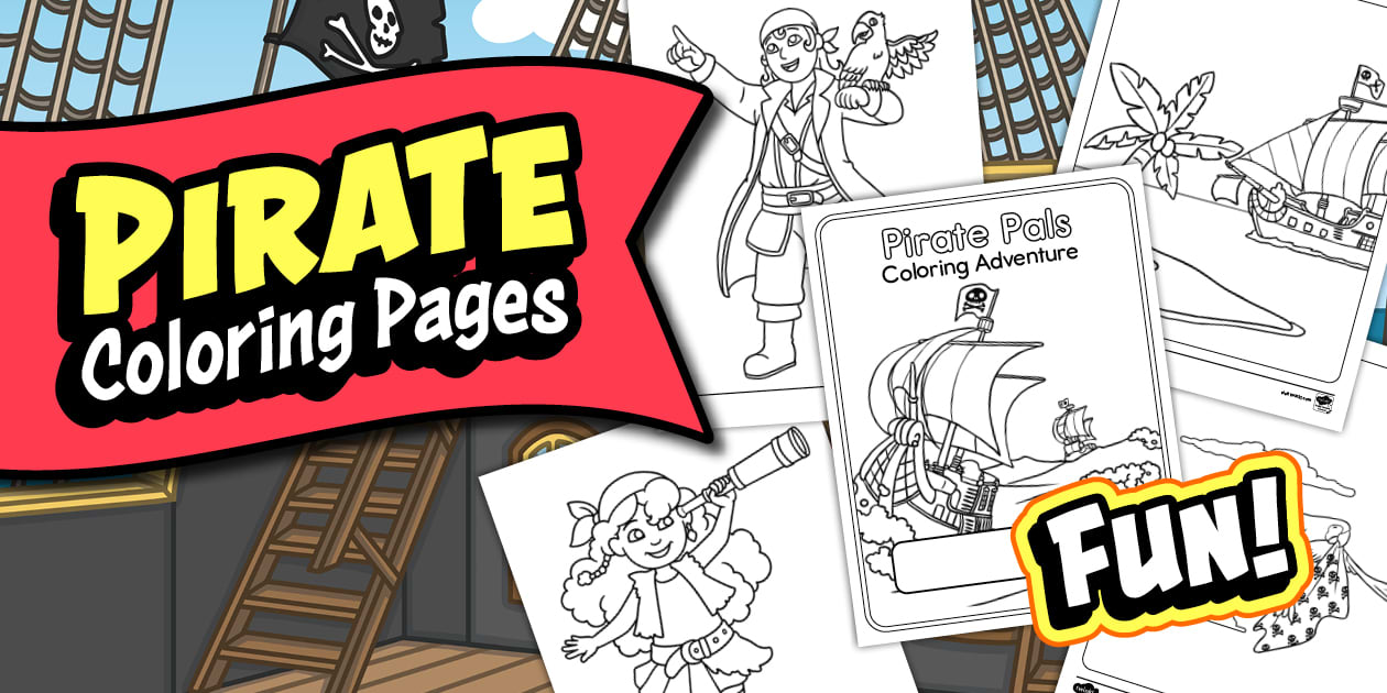 Pirate Coloring Book | Low-Prep Printable Coloring Pages