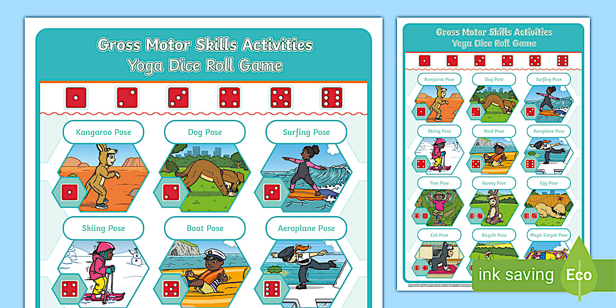 Gross Motor Skills - Yoga Roll - Move PE (teacher made)