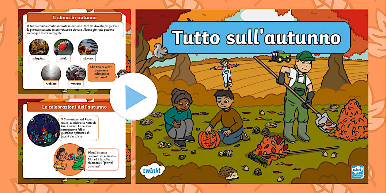 Tutto sull'autunno PowerPoint (professor feito) - Twinkl