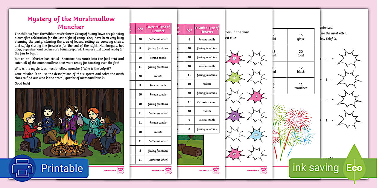 Mystery of the Marshmallow Muncher (Teacher-Made) - Twinkl