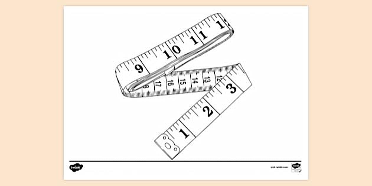Tape Measure Colouring | Colouring Sheets (teacher made)