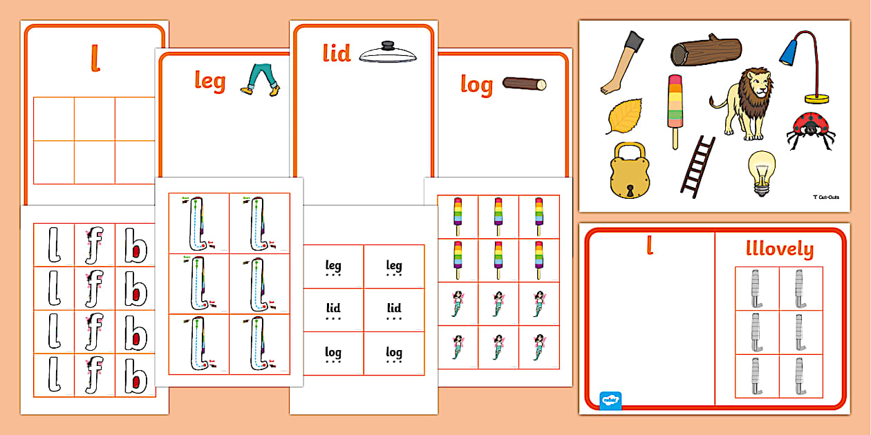 'l' - Level 2 Phonics SEND Workstation Pack - Twinkl
