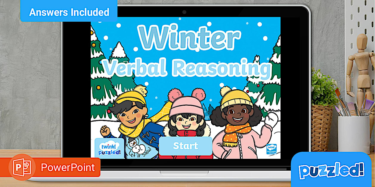 Winter Verbal Reasoning PowerPoint - Twinkl Puzzled - Kids