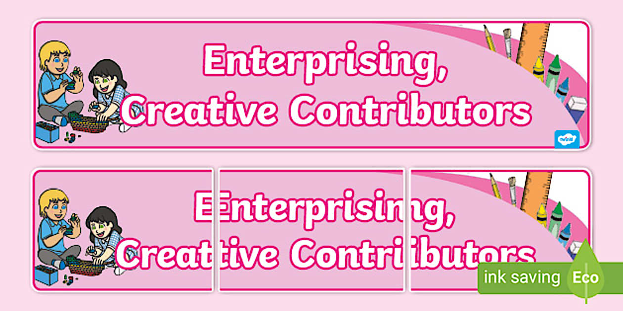 Enterprising, Creative Contributors Display Banner - Twinkl