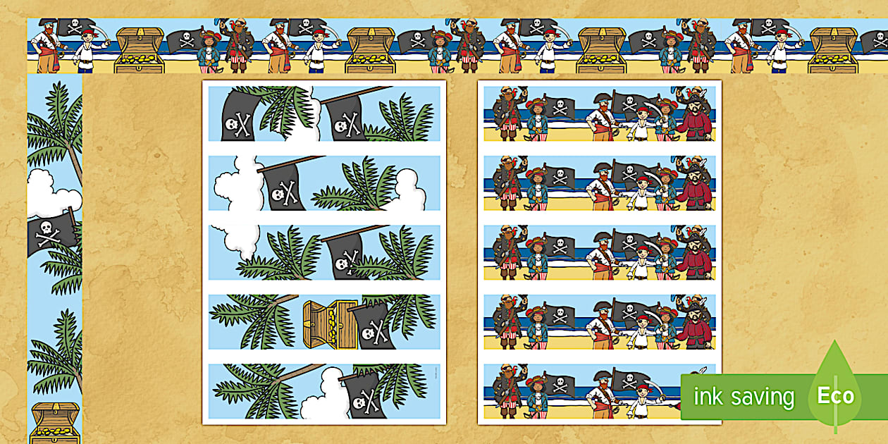 Pirates Display Borders (teacher made) - Twinkl
