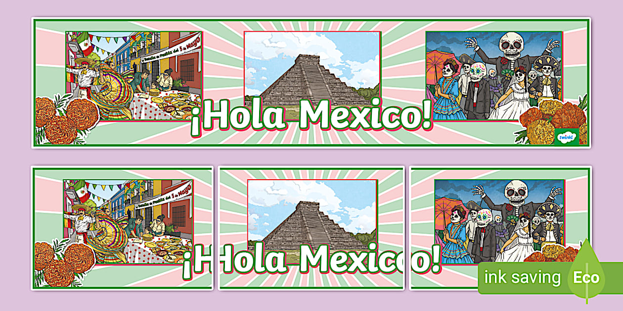¡Hola Mexico! Display Banner, Mexico Banner, Mexico