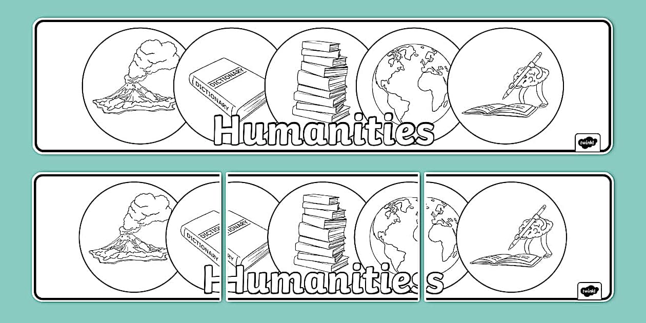 Humanities Colouring Display Banner (Teacher-Made) - Twinkl