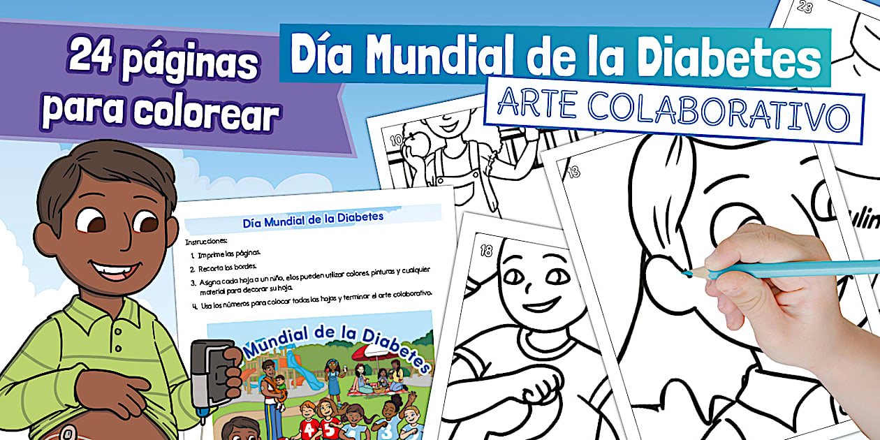 Arte colaborativo: Día Mundial de la Diabetes