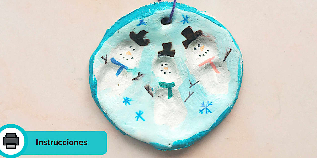Manualidad: Adorno navideño - Muñeco de nieve - Twinkl Crafts