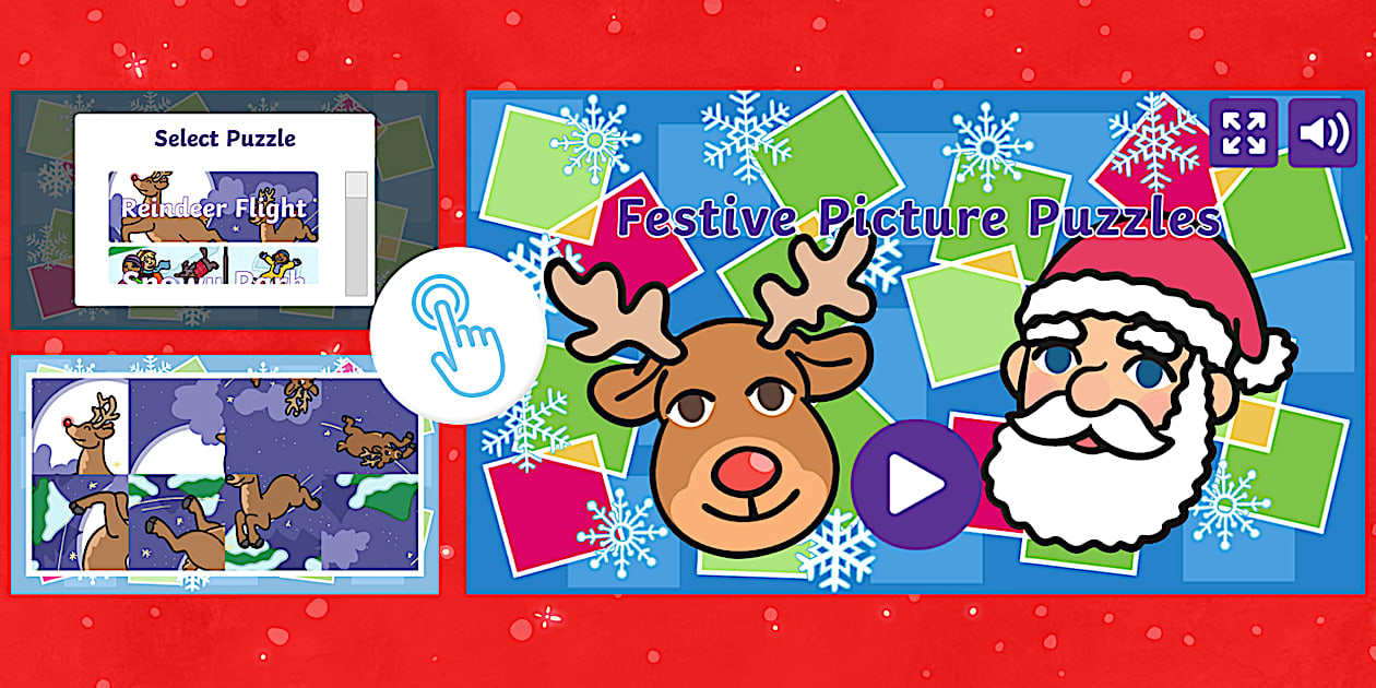 Festive Christmas Picture Puzzles | Twinkl Go! - Twinkl
