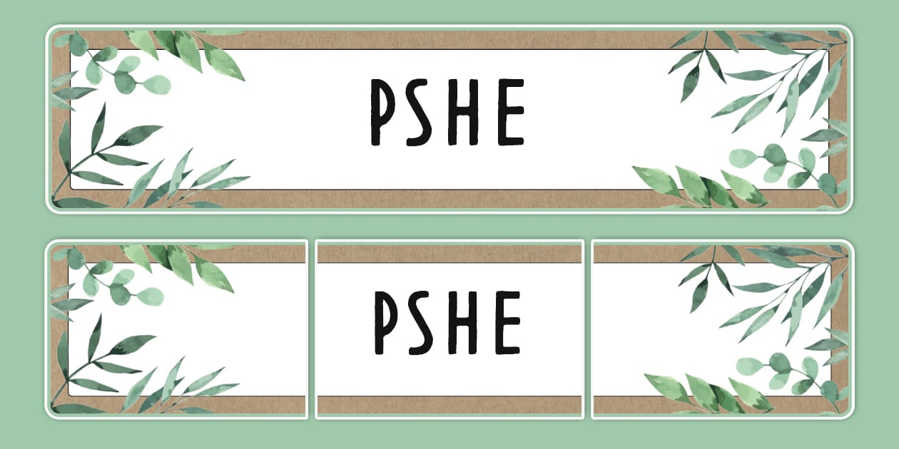 Botanical-Themed PSHE Display Banner - KS1 (Teacher-Made)