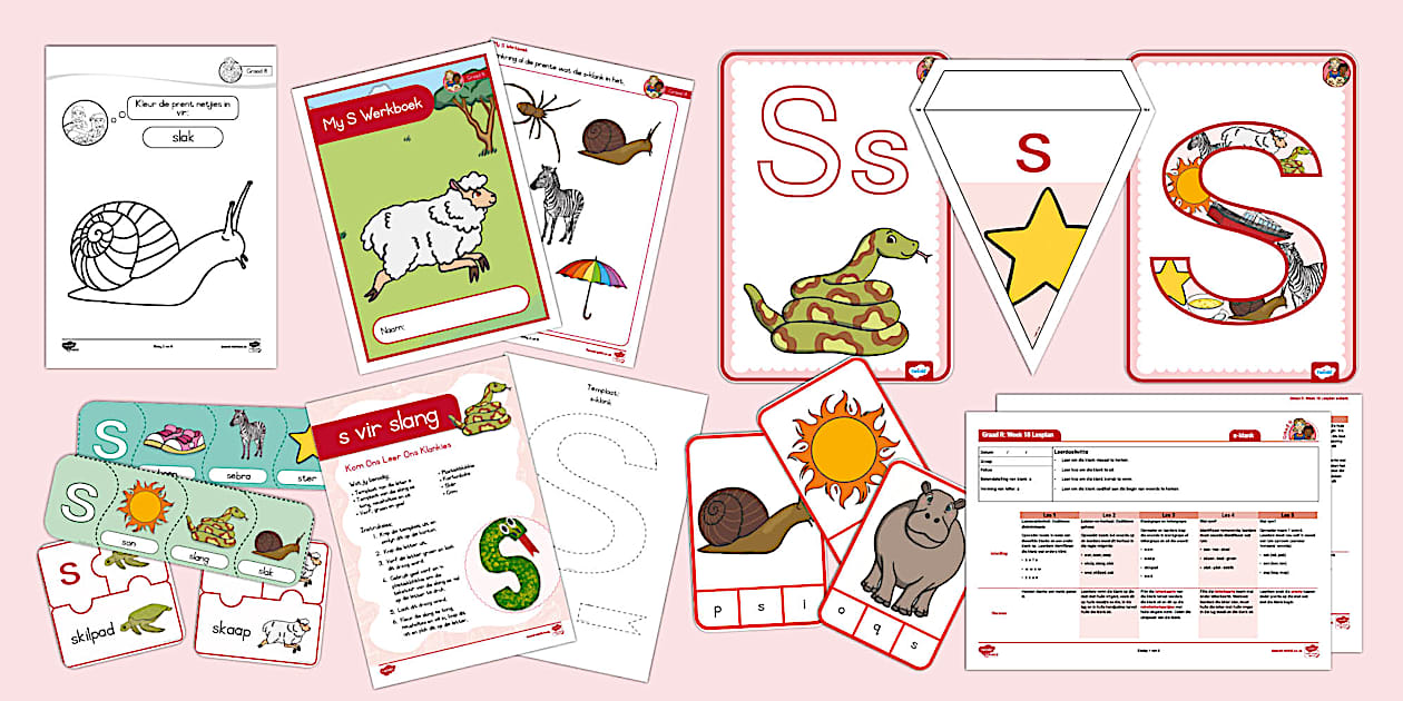 Graad R Klanke Hulpbronpakket s (teacher made) - Twinkl