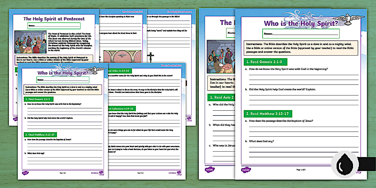 Holy Spirit and Pentecost Activity (teacher made) - Twinkl