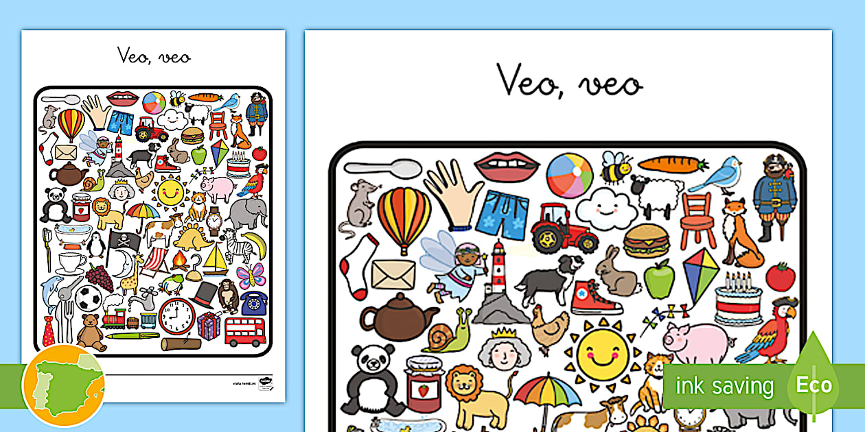 Ficha de actividad: Veo, veo - Twinkl
