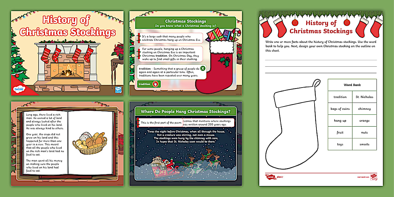 Christmas Through the Ages: History of Christmas Stockings PowerPoint and