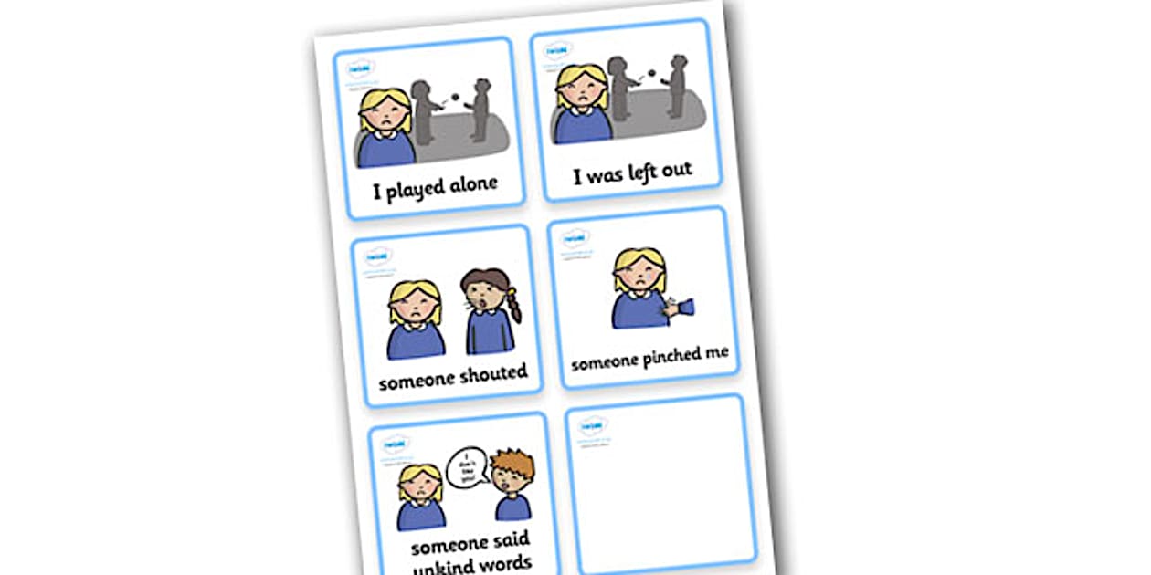 SEN Communication Cards Explanations (Girl) (teacher made)
