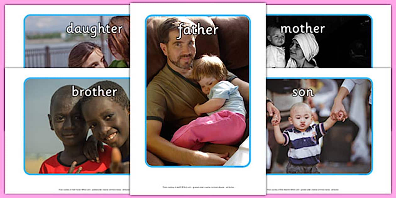 My Family Display Photos (teacher made) - Twinkl