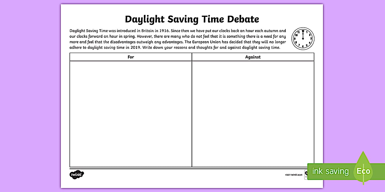 Why Do The Clocks Change Every Year | Twinkl - Twinkl