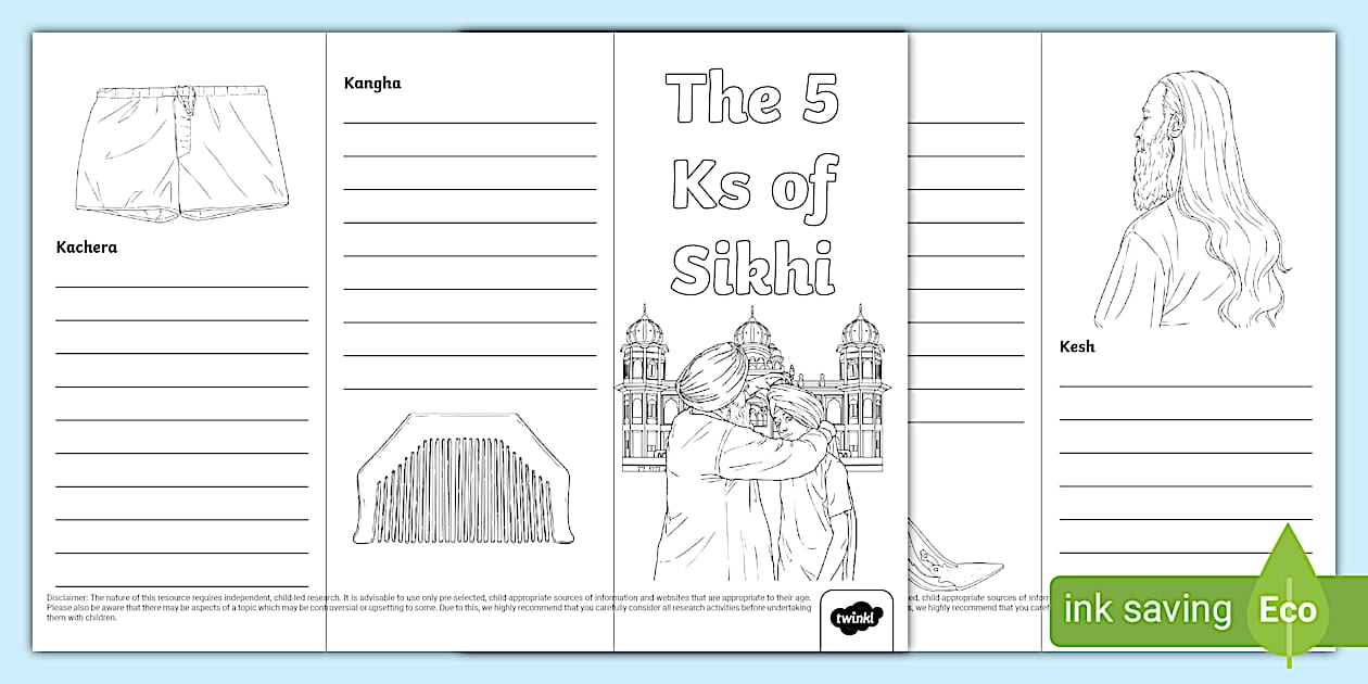 The 5 Ks of Sikhi Information Leaflet Template - Twinkl