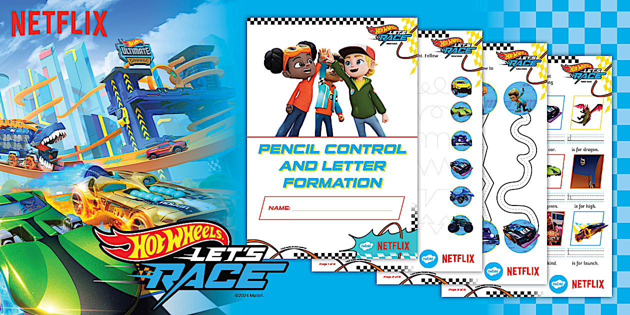 Hot Wheels: Letter Formation and Handwriting Booklet