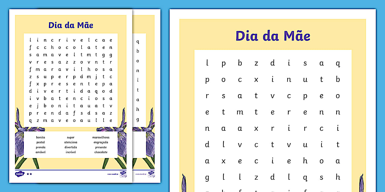 Sopa de Letras Dia da Mãe (teacher made) - Twinkl