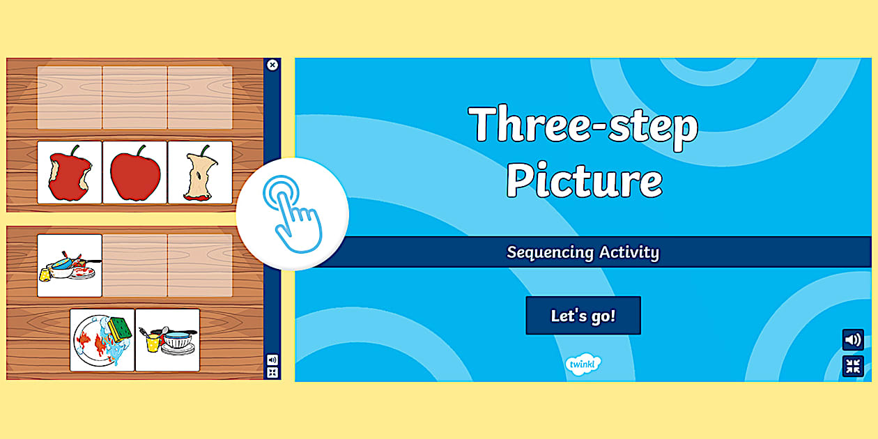 Three-step Picture Interactive Sequencing Activity - Twinkl