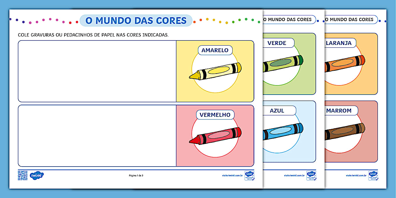 O mundo das cores (Teacher-Made) - Twinkl