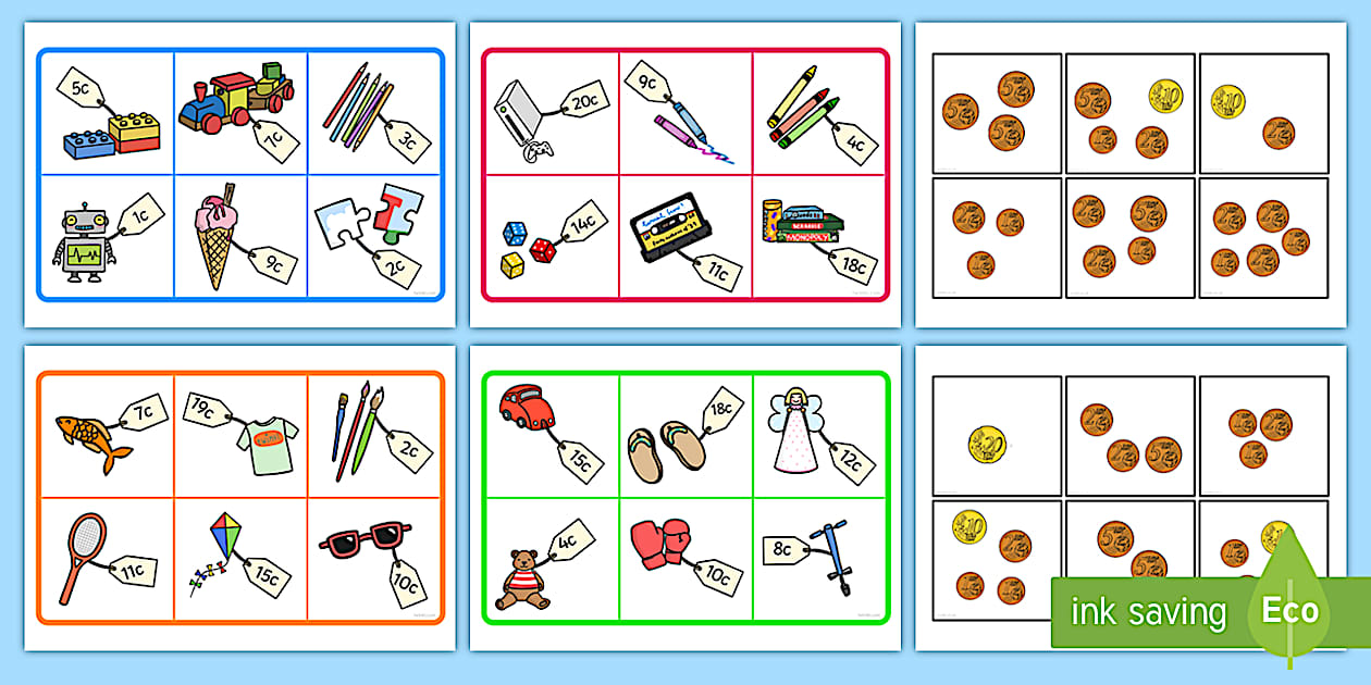 Toy Shop Money Game Bingo | Twinkl Learning Resources