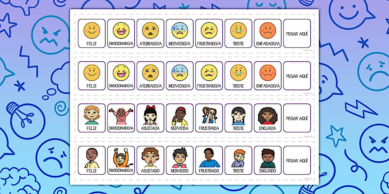 Pulsera de comunicación visual: Emociones - Twinkl