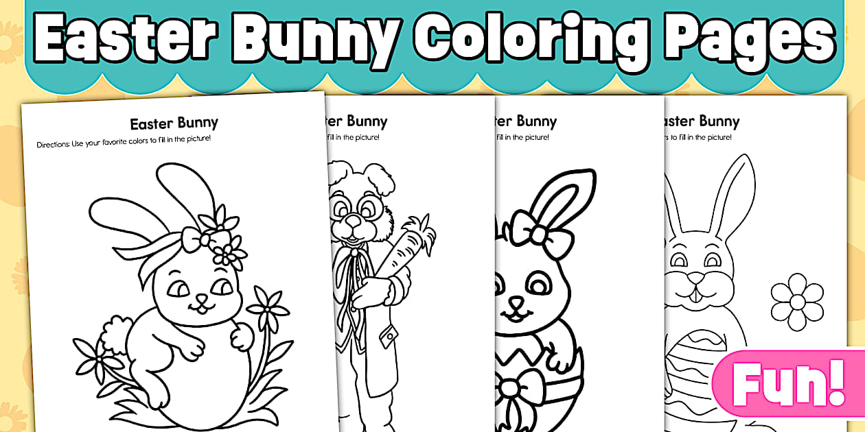 Easter Bunny Coloring Pages