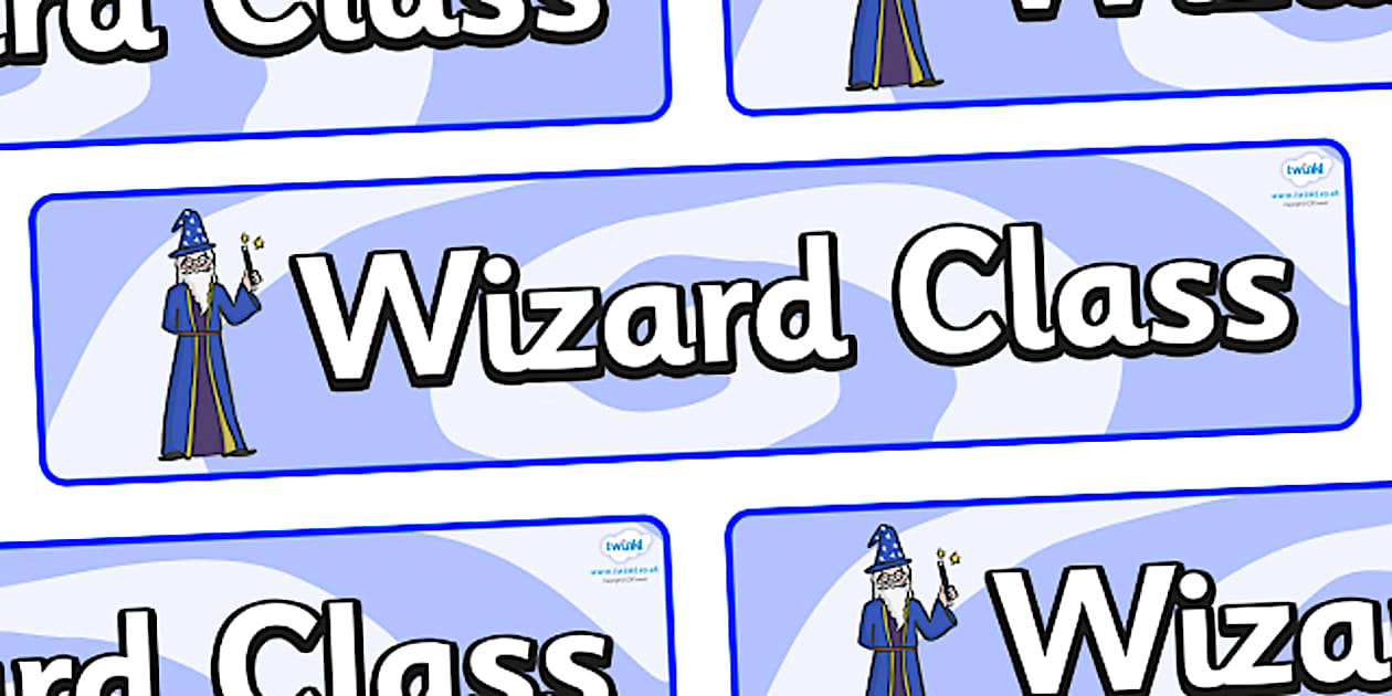 Wizard Themed Classroom Display Banner (teacher made)