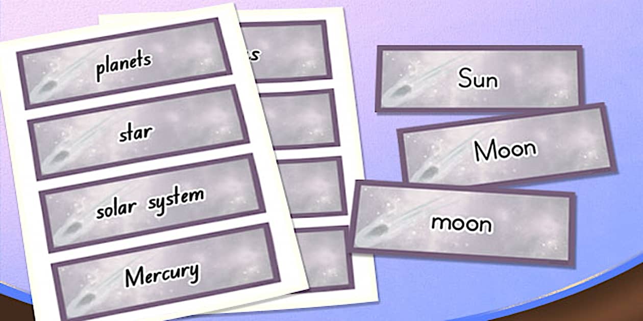 Ages 9-10 Earth and Space Scientific Vocabulary Cards - australia
