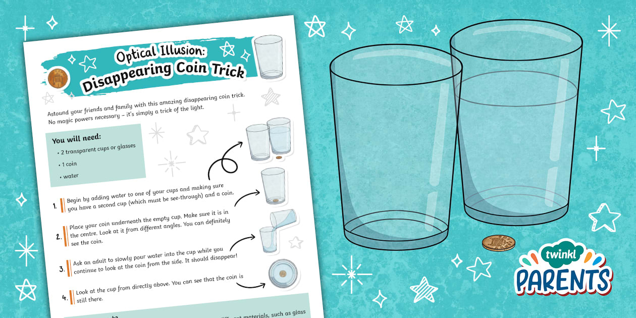 Optical Illusion: Disappearing Coin Trick (Ages 7 - 11)
