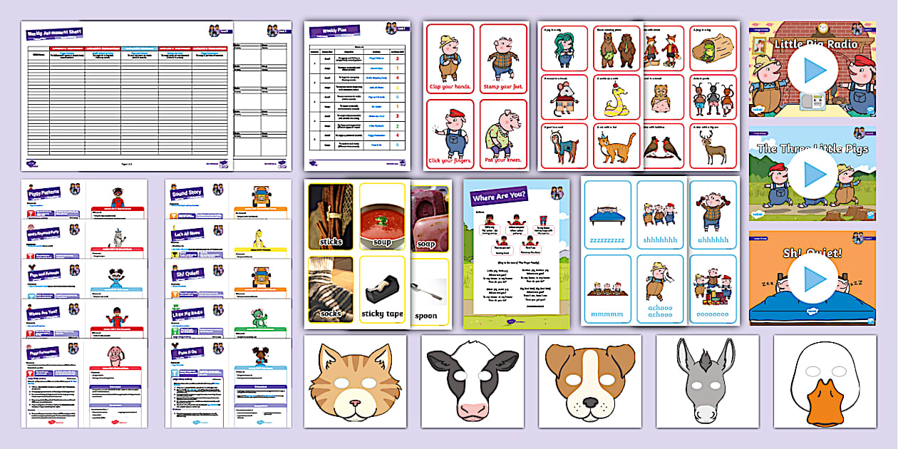 Phonics: Level 1: Week 10 | Phonics Nursery Rhymes - Twinkl