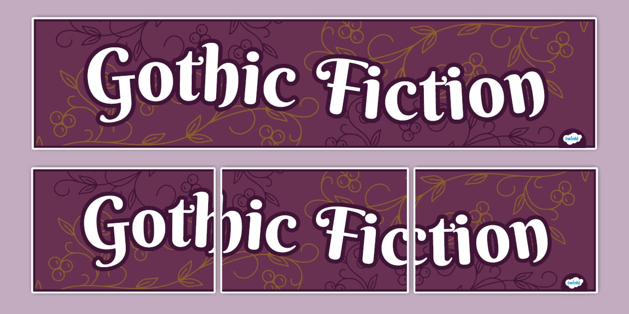 Traditional Tales Themed Gothic Fiction Display Banner