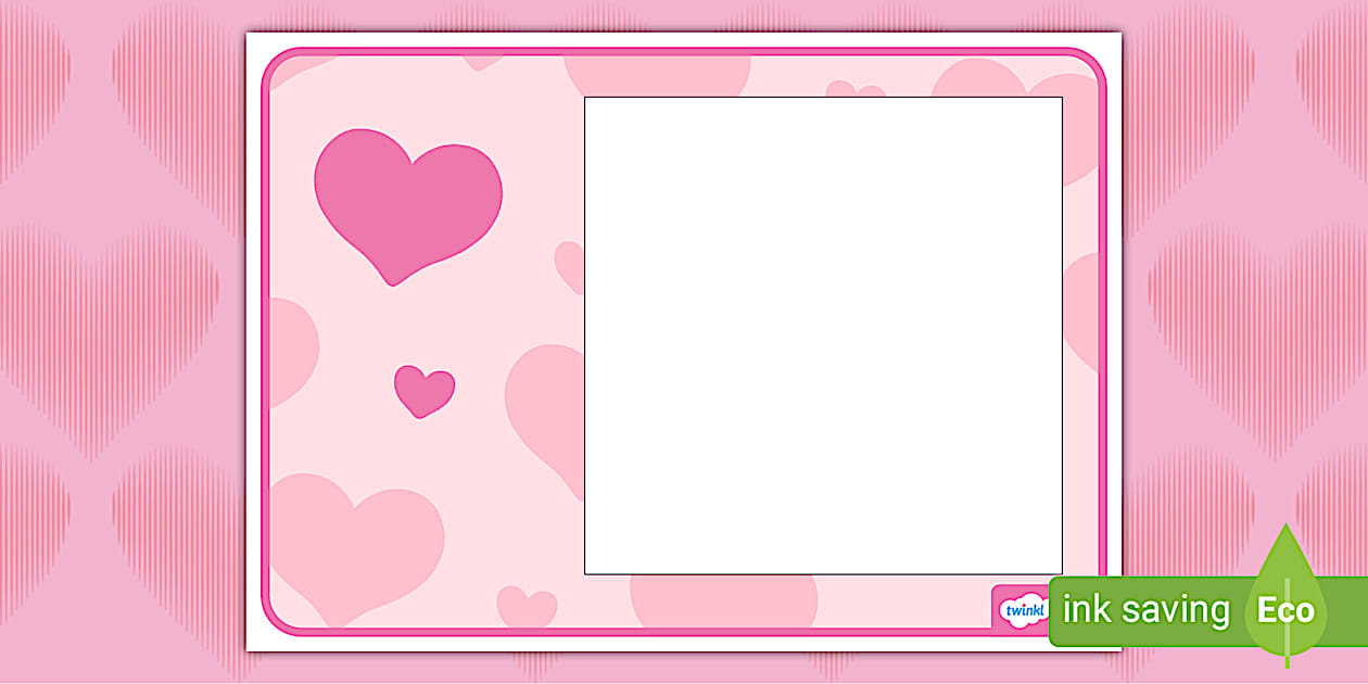 Heart Photo Frame (teacher made) - Twinkl