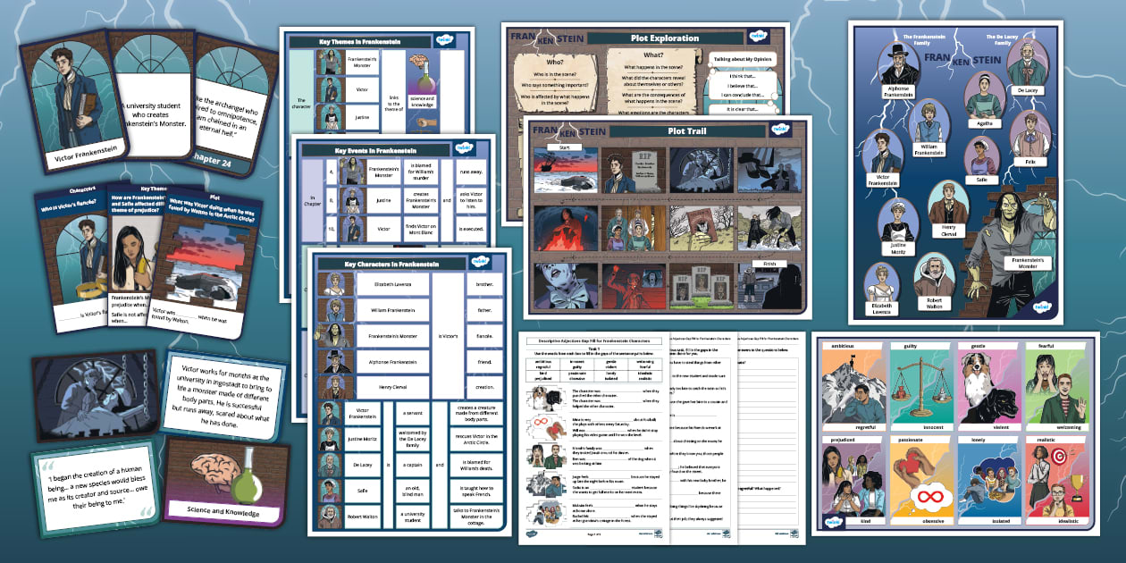 Frankenstein EAL Support Pack for Older Learners - Twinkl