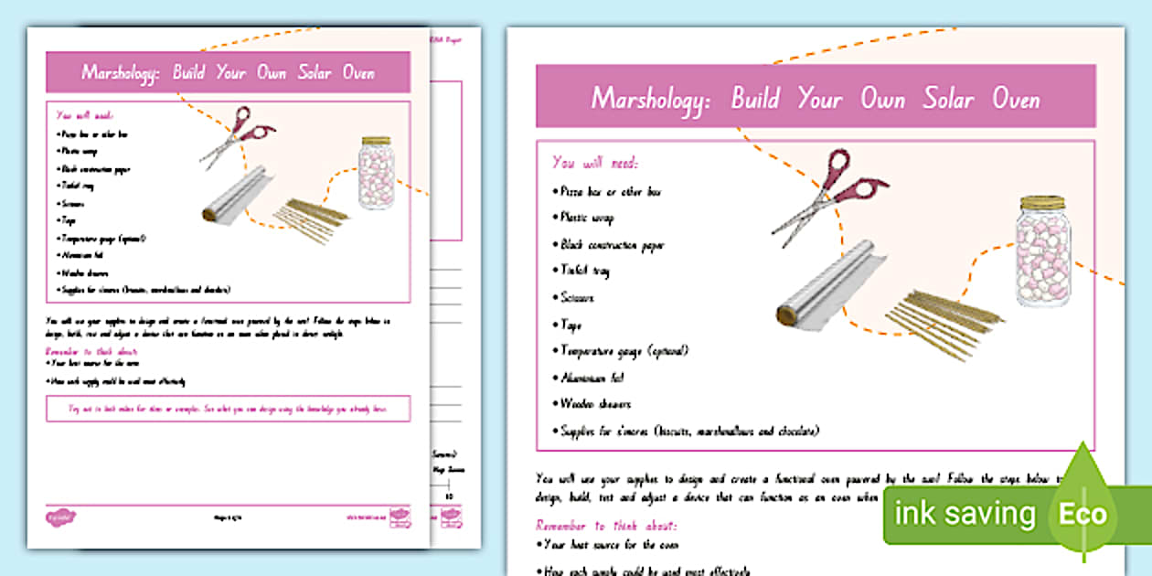 Marshology - Build Your Own Solar Oven