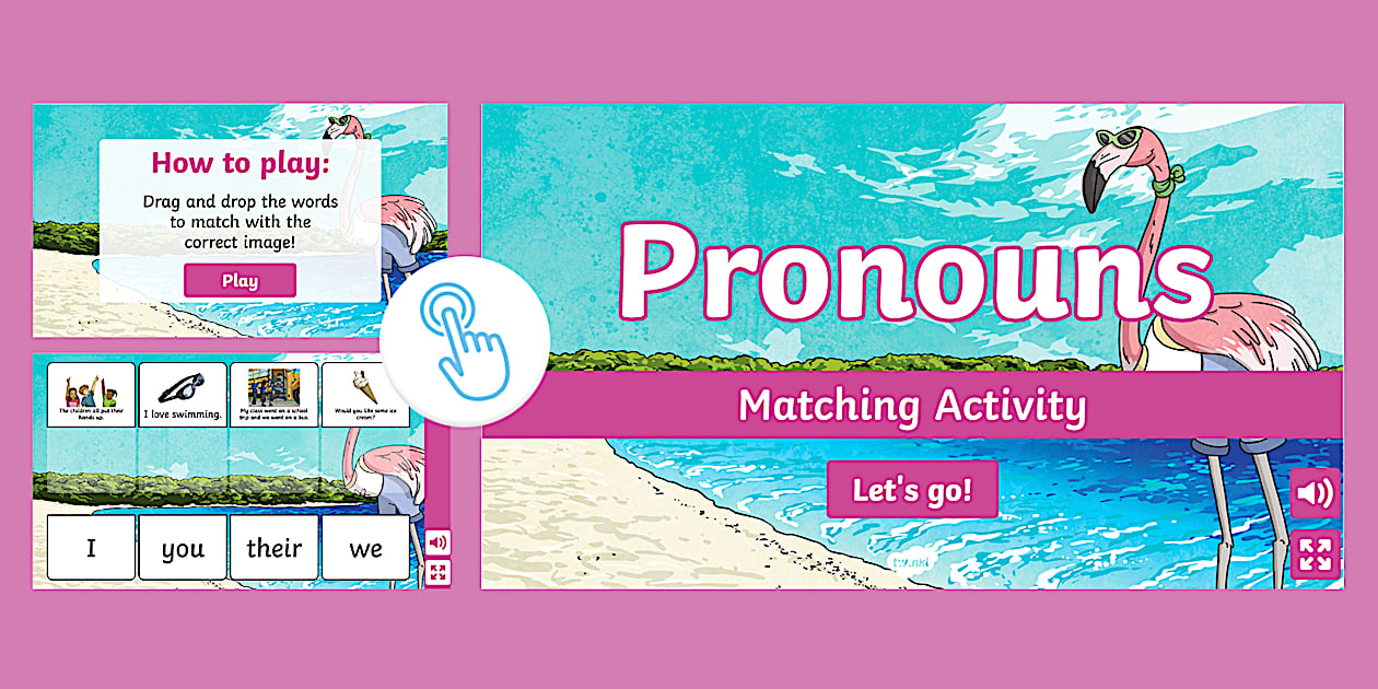 * NEW * Pronouns KS2 English Matching Activity - Twinkl