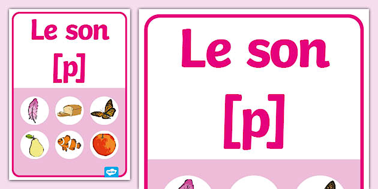 Affiche de phonologie - le son [p] (teacher made) - Twinkl