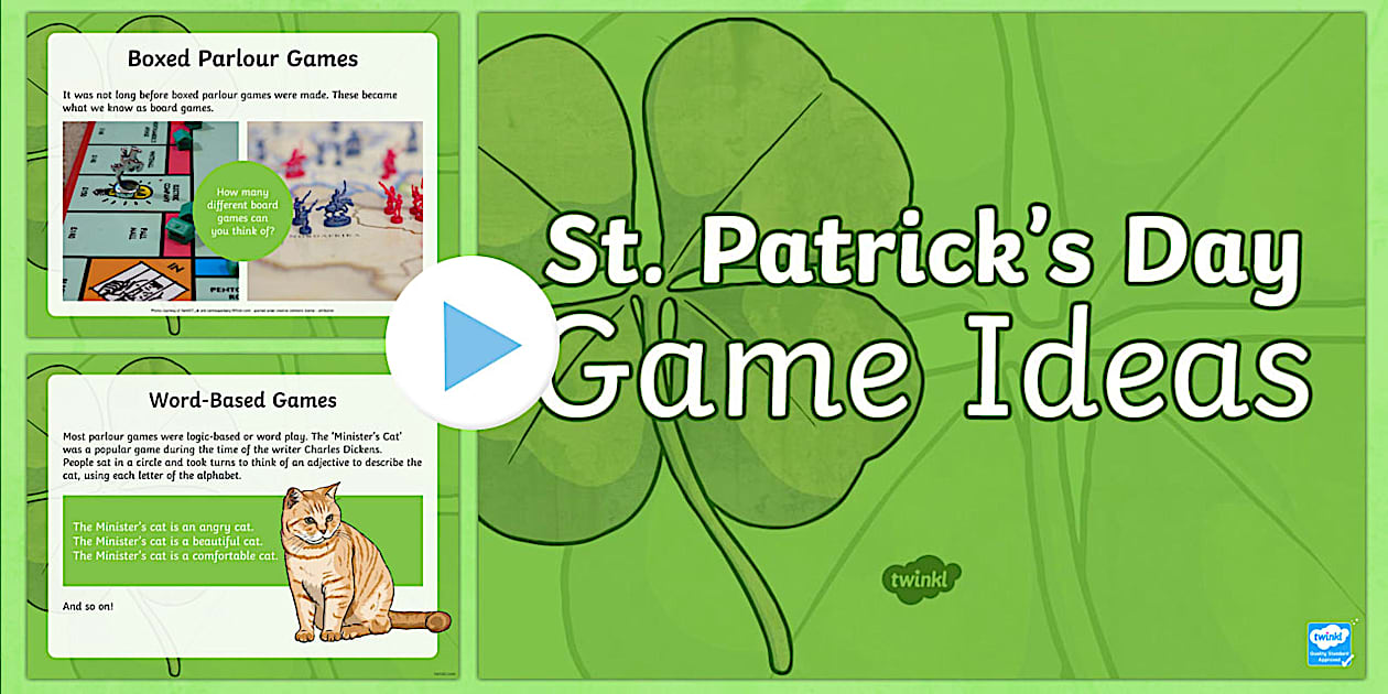 KS2 St Patrick's Day Party Games PowerPoint - Twinkl